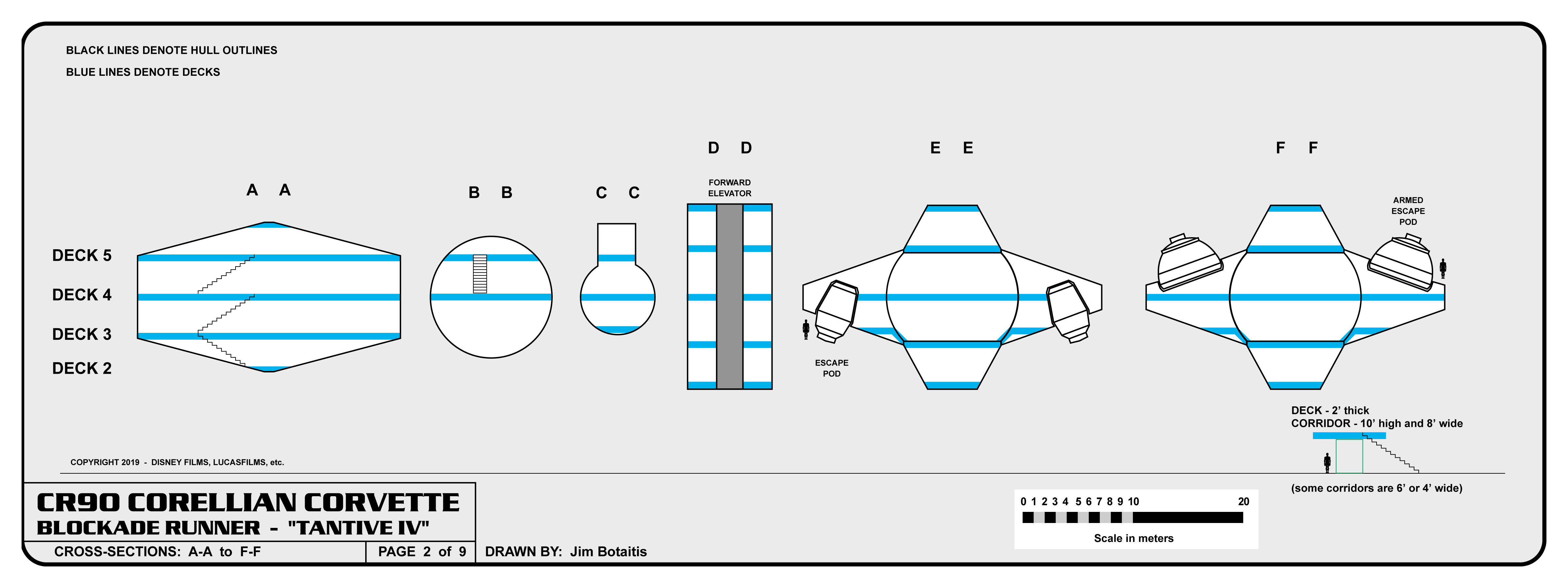 JBOT Decals - Tantive IV (Blockade Runner) - Star Wars