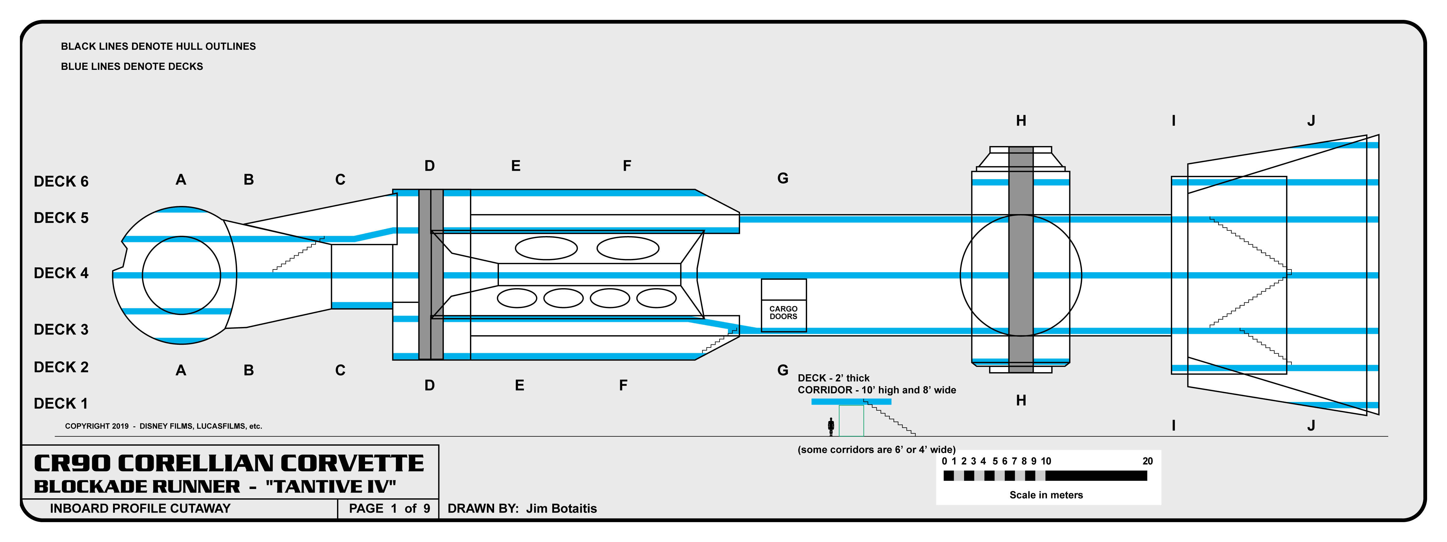 JBOT Decals - Tantive IV (Blockade Runner) - Star Wars