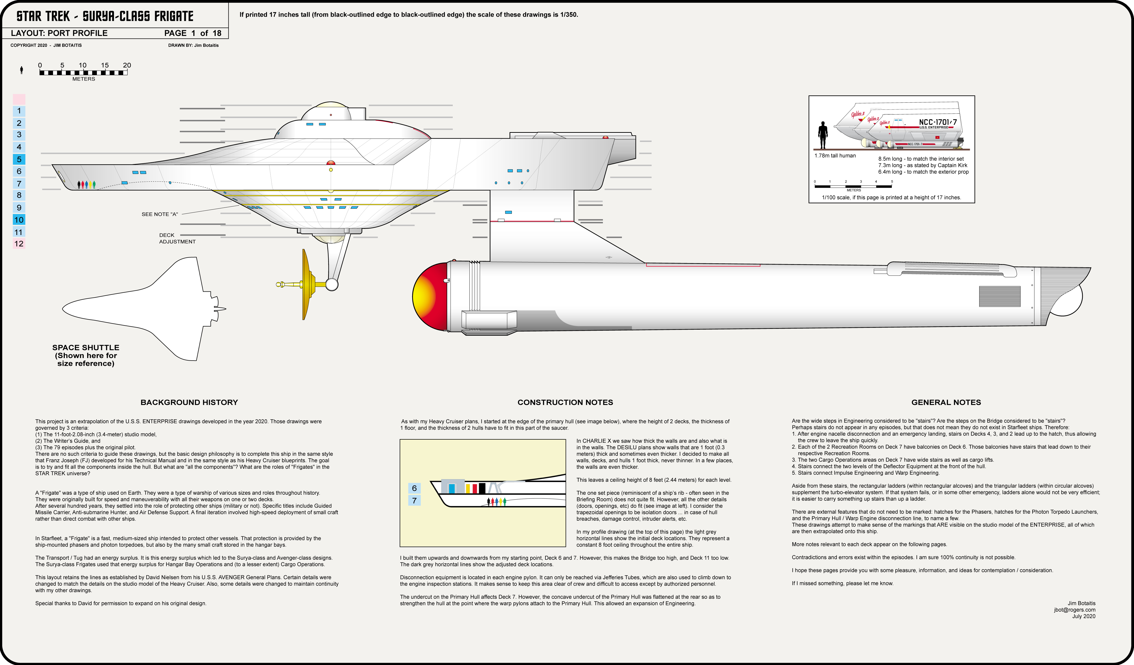 JBOT Decals - Surya Frigate (Star Trek - TOS)