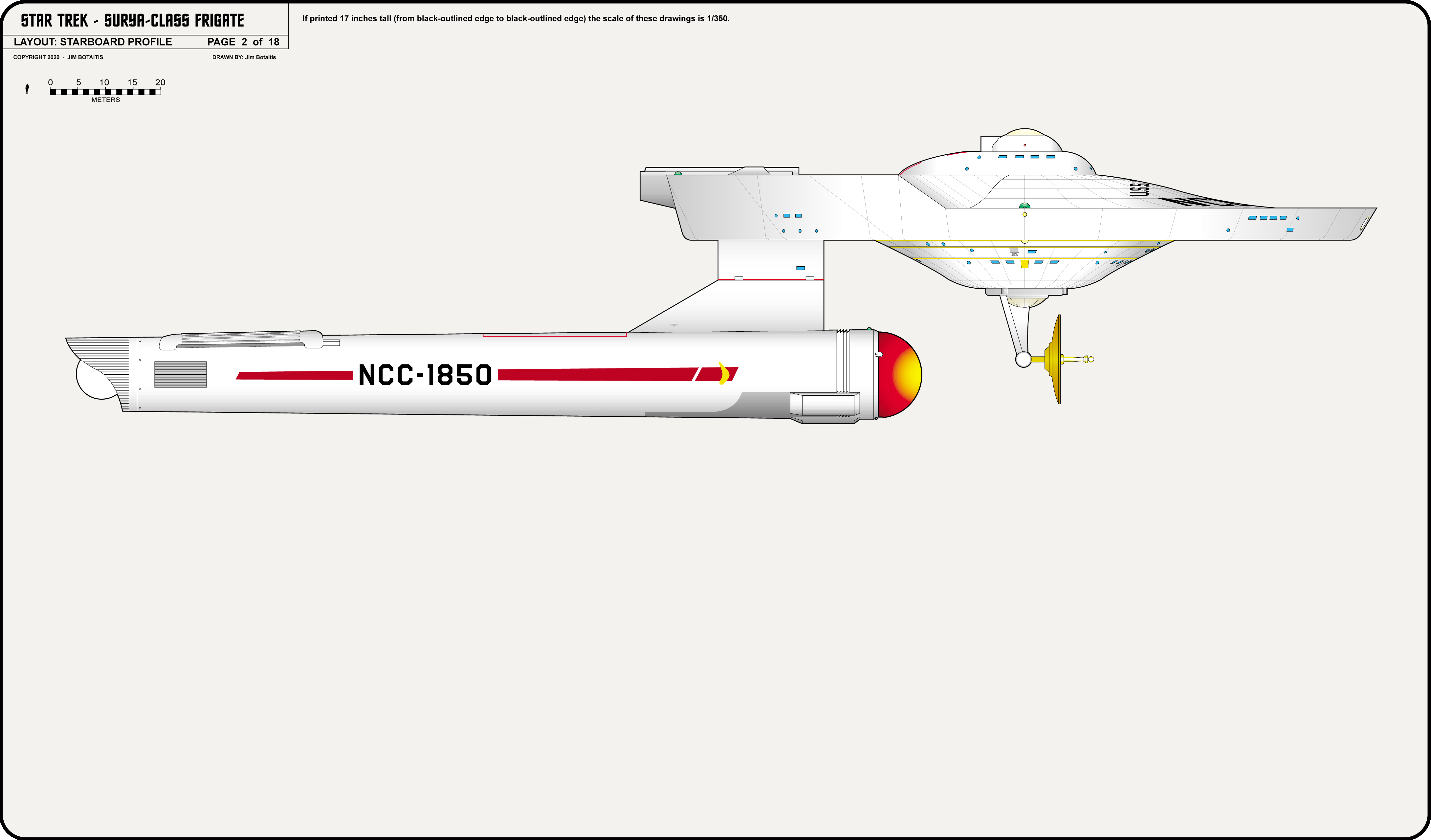 JBOT Decals - Surya Frigate (Star Trek - TOS)