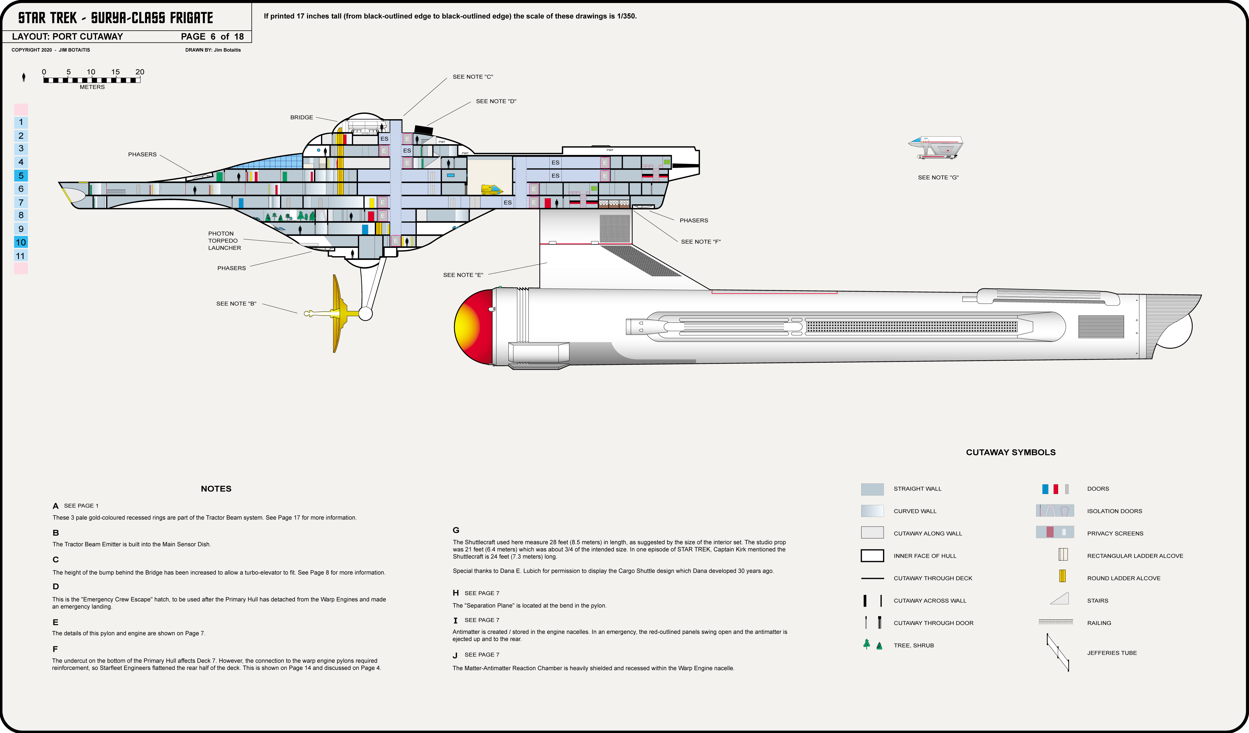 JBOT Decals - Surya Frigate (Star Trek - TOS)