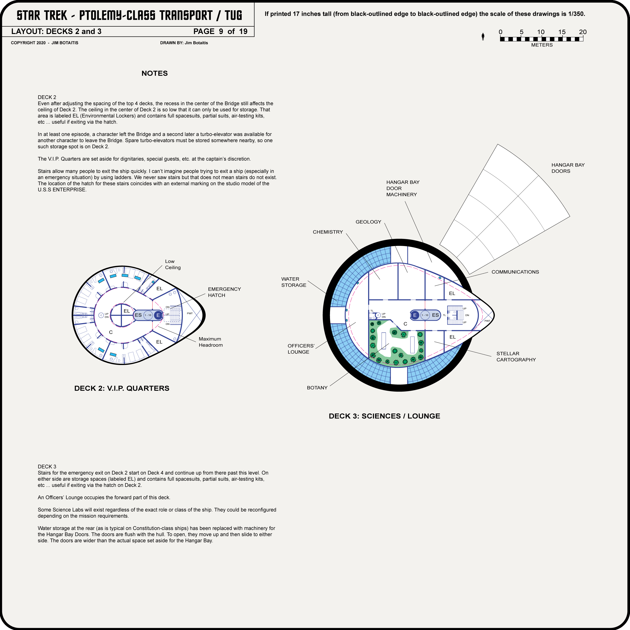 JBOT Decals - Ptolemy Transport/Tug (Star Trek - TOS)